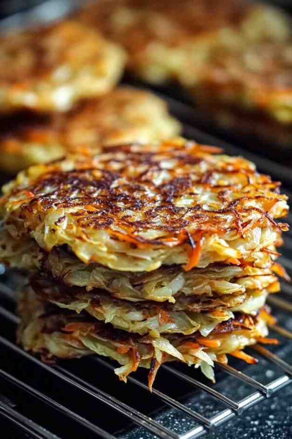 Baked Cabbage Fritters Recipe - ZYVINA
