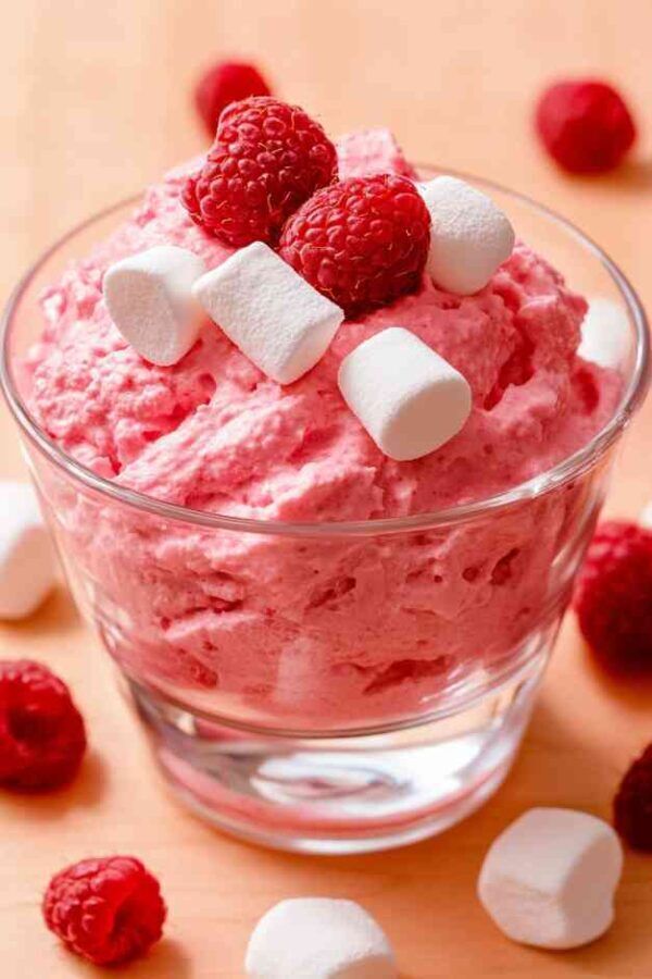 Raspberry Fluff Salad - ZYVINA